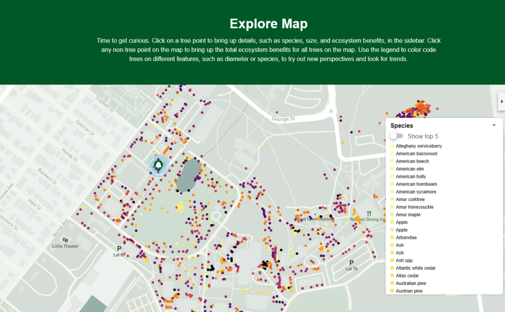 tree plotter map - Urban Forestry Program